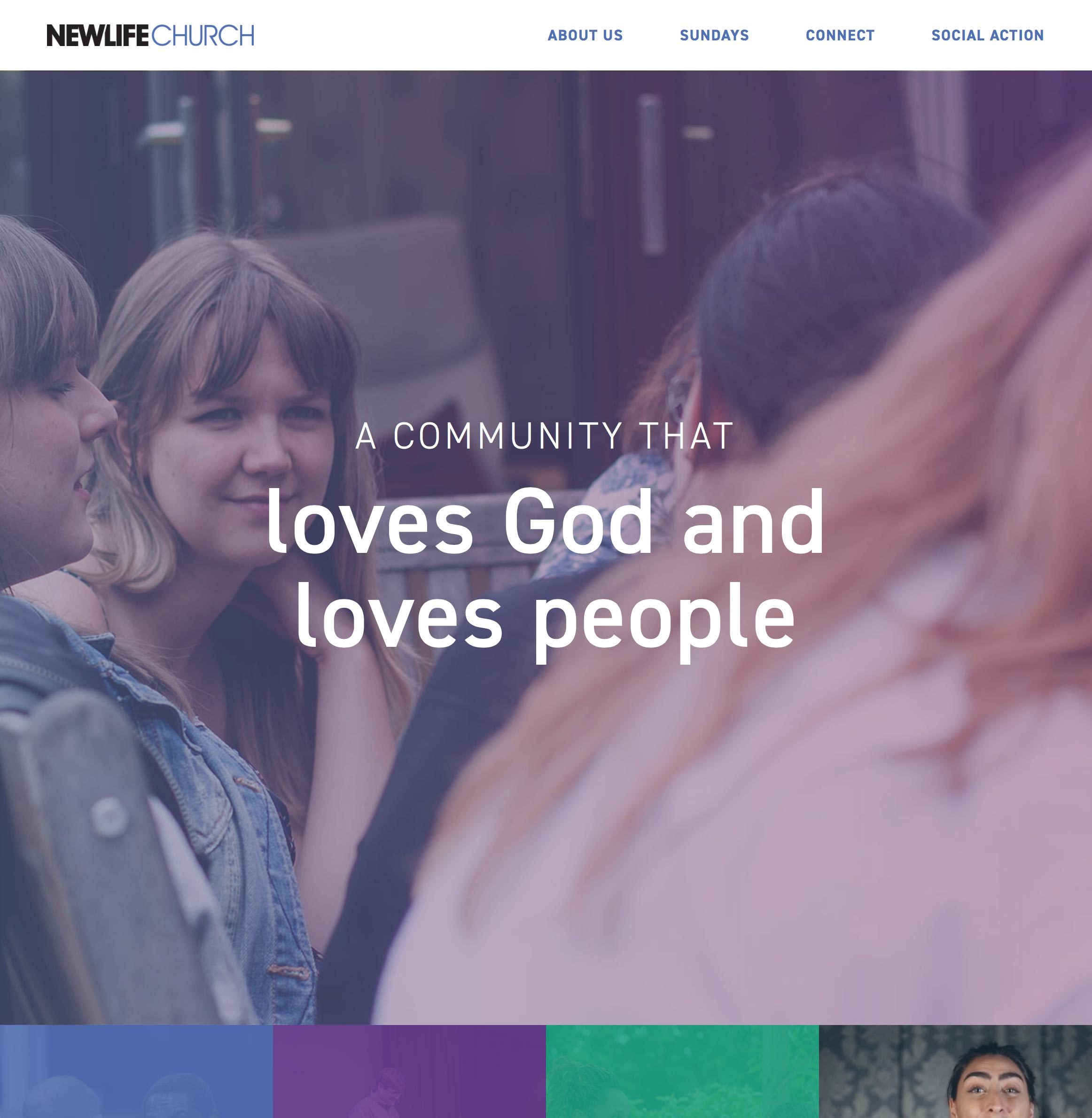 Major multi-location Church Website Design | In The Flock